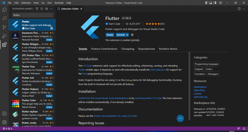 Installasi Flutter in Windows – Baraja Coding