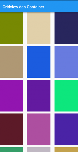 Gridview and Container with Random Colors – Baraja Coding