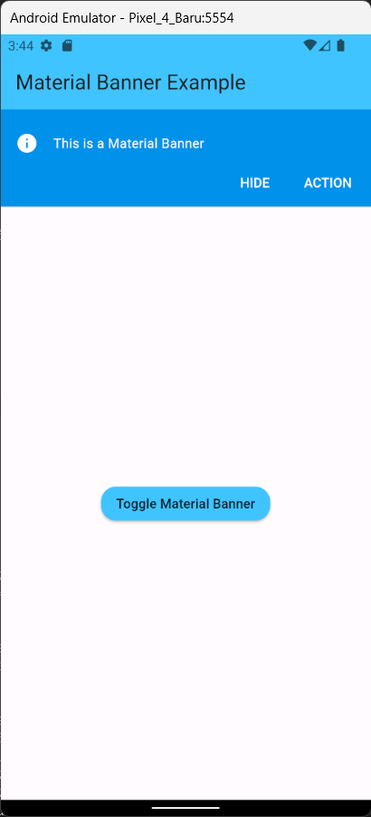 Memahami Material Banner di Flutter – Baraja Coding